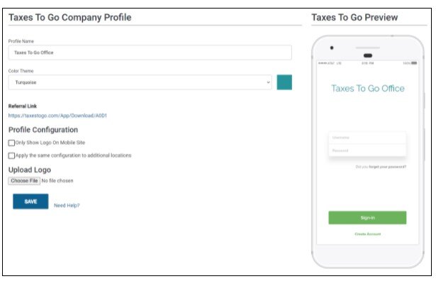Taxes To Go Mobile App for Desktop